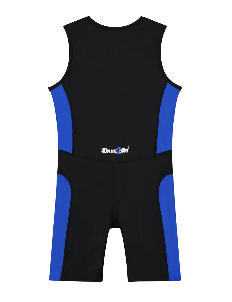Kids tri-suit black-blue – Dare2tri