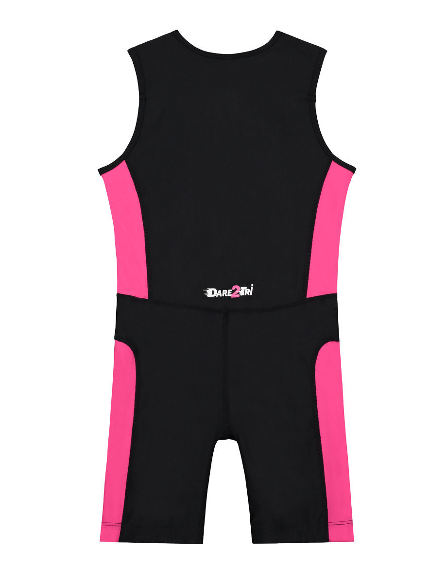 Kids tri-suit black-pink – Dare2tri